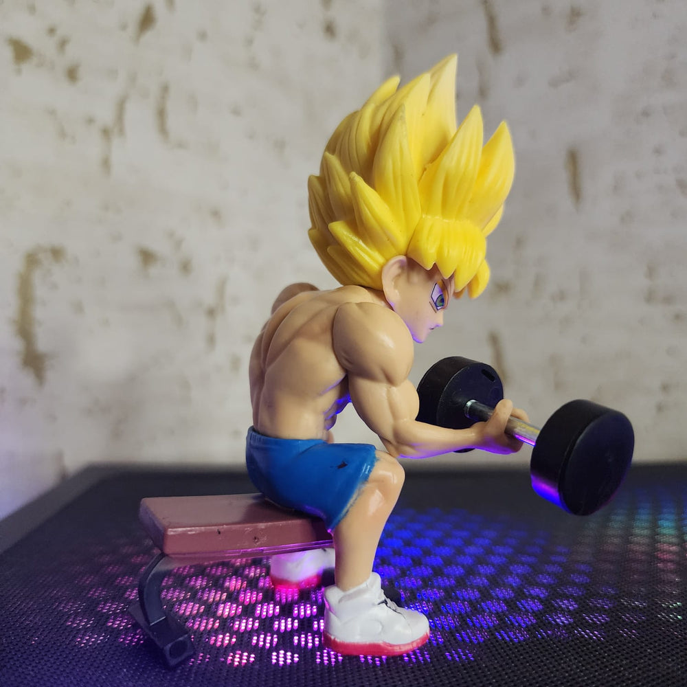 Dragon Ball Gym Edition Anime Figure – Barbell Squat Pose (Collectible ...